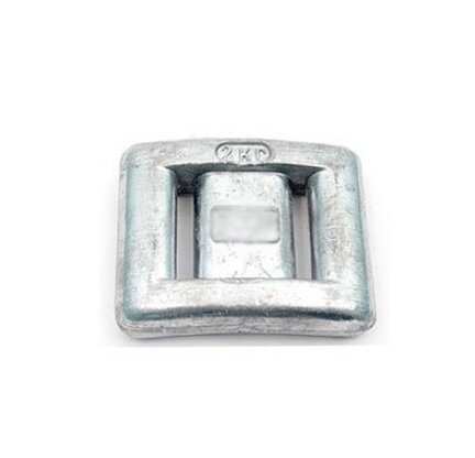 Груз на ремень немо про, для гидрокостюмов, свинец, 2кг, серый