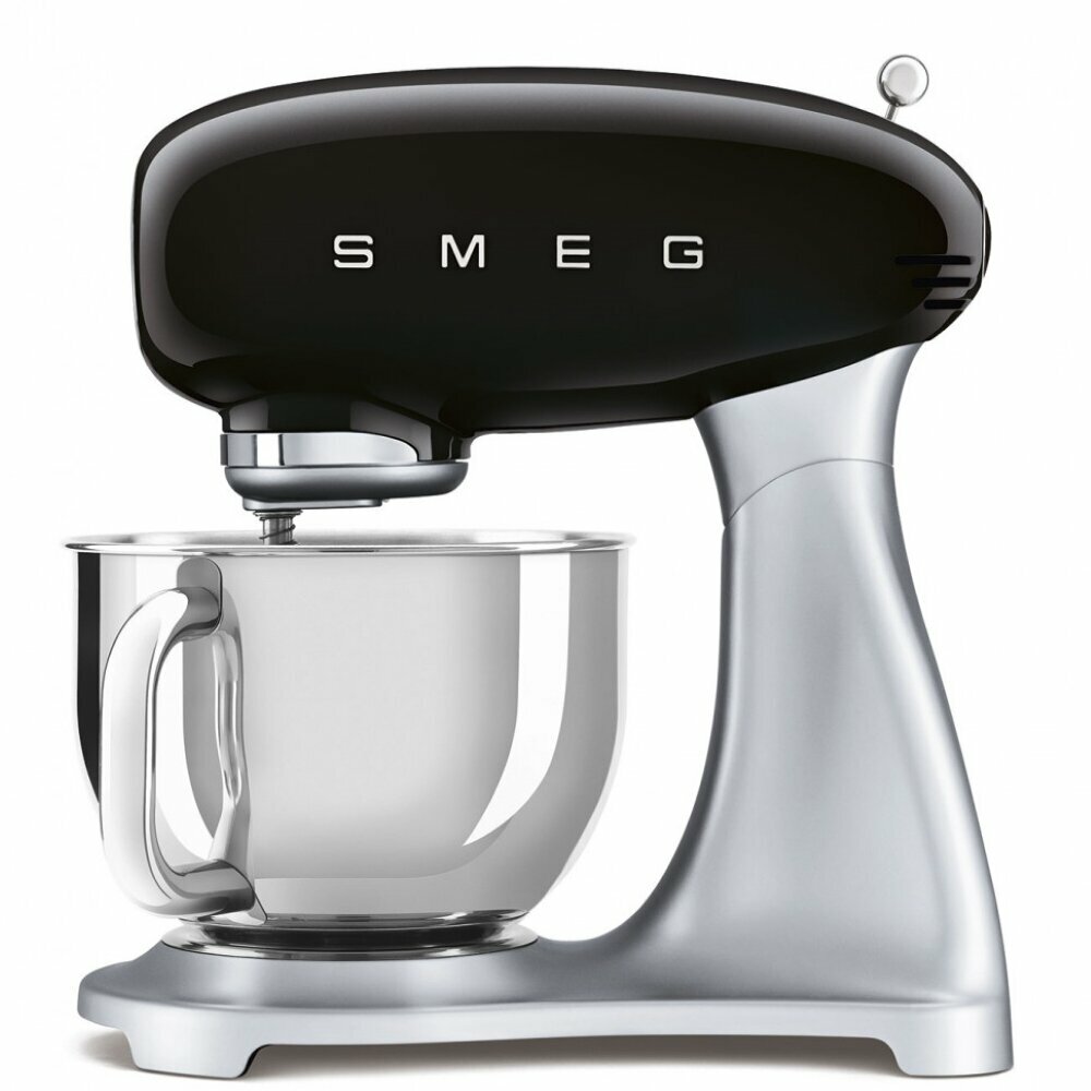 Планетарный Миксер Smeg Style 50's SMF04BLEU, литой алюминий, чёрный