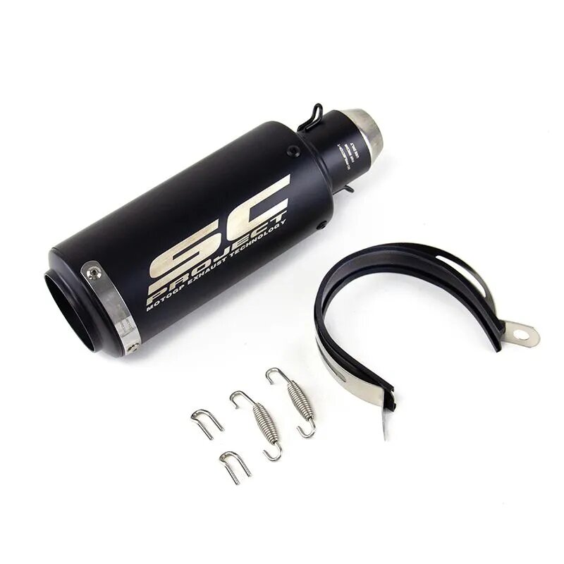 Труба выхлопная, длина 245 мм арт. XMM-0048-Black-245MM, нерж. сталь