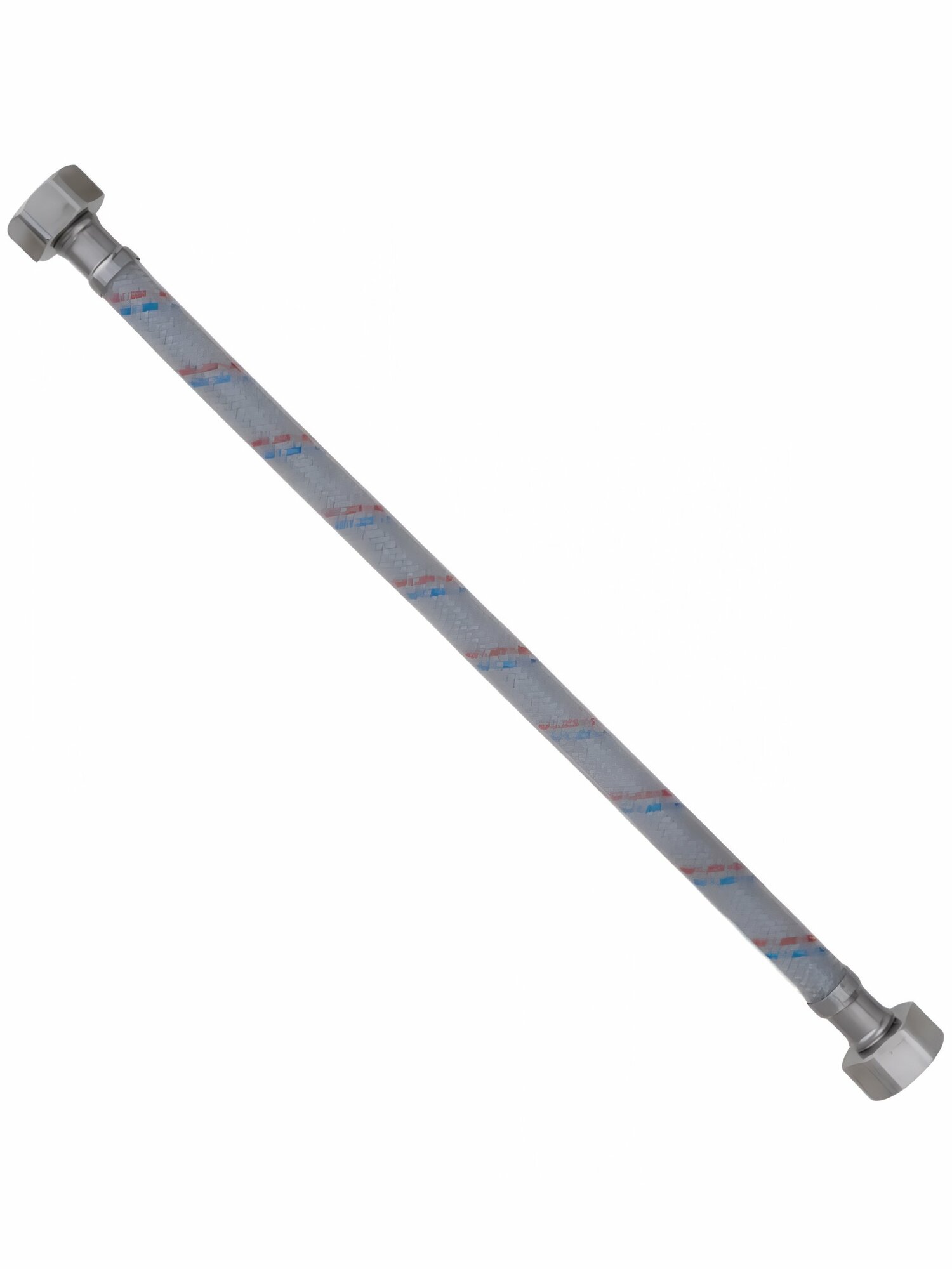 Подводка для воды 1/2"х2.5 м, г-г, латунь, полимер, AquaLine