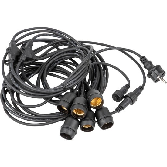 Гирлянда для освещения теплиц Uniel UDL-K230 6/E27/5M IP54 BLACK BELT-LIGHT GREENHOUSE