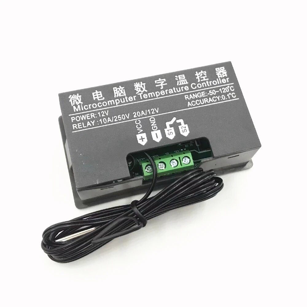 Цифровой регулятор температуры Microcomputer Temperature Controller DC12V