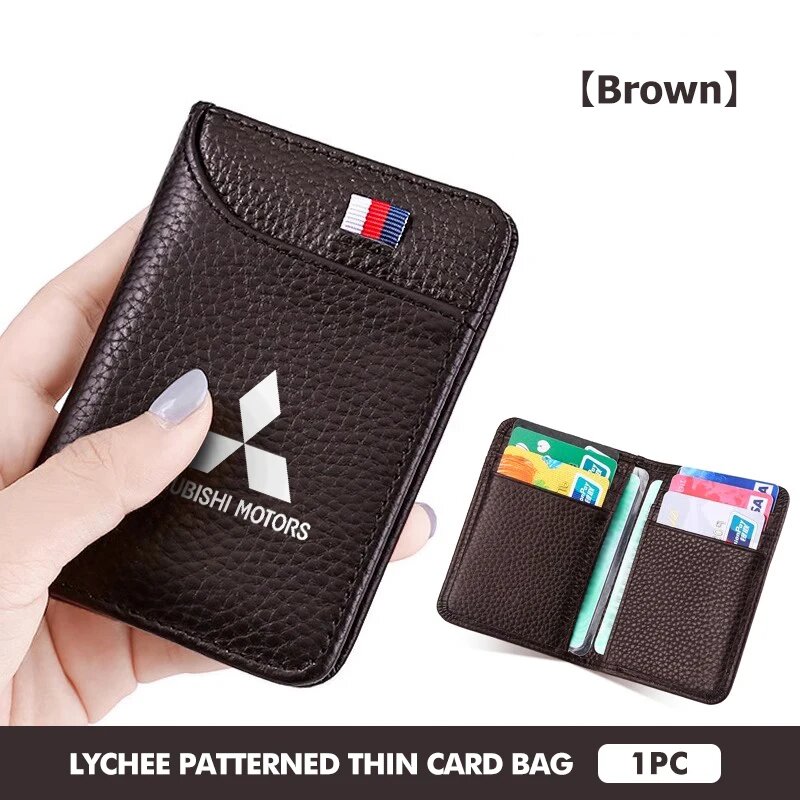 Для автомобиля Mitsubishi логотип ультратонкий многофункциональный зажим для карт SL-C2-brown-1PCS