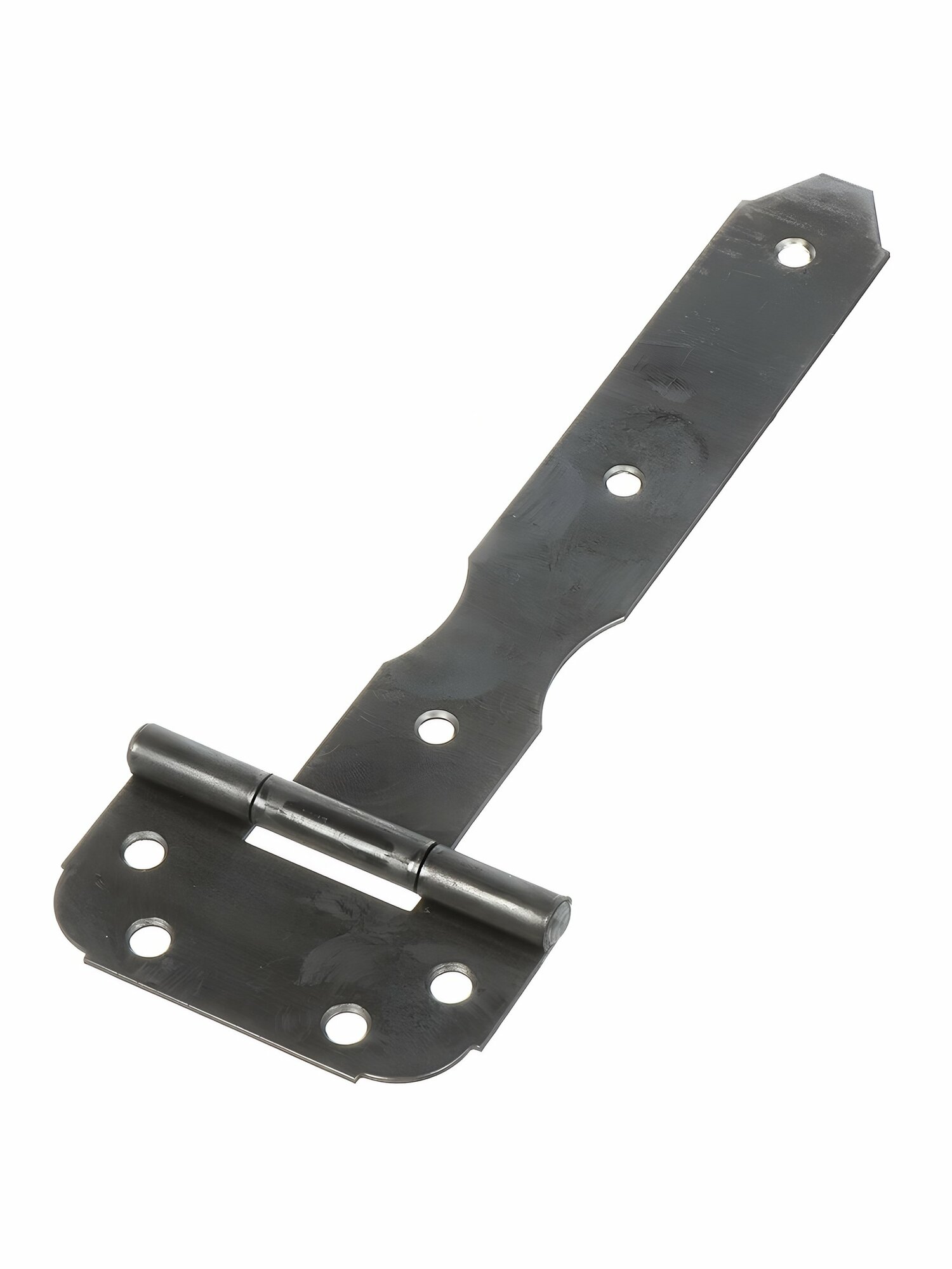 Петля-стрела для деревянных дверей Кунгур ПС-200, 200 мм, универсальная, без покрытия, накладная, 1 шт, артикул 3525