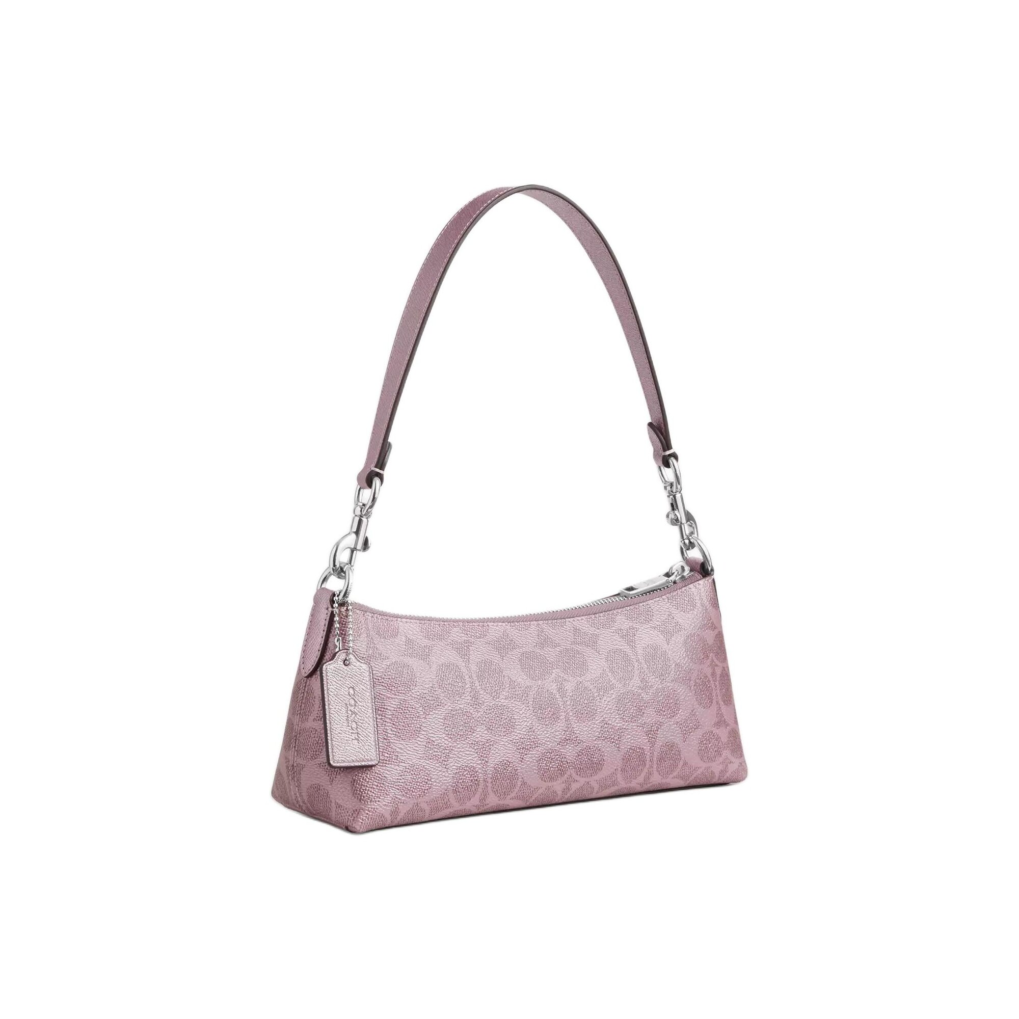 Сумка Coach Charlotte, pink — фото 1