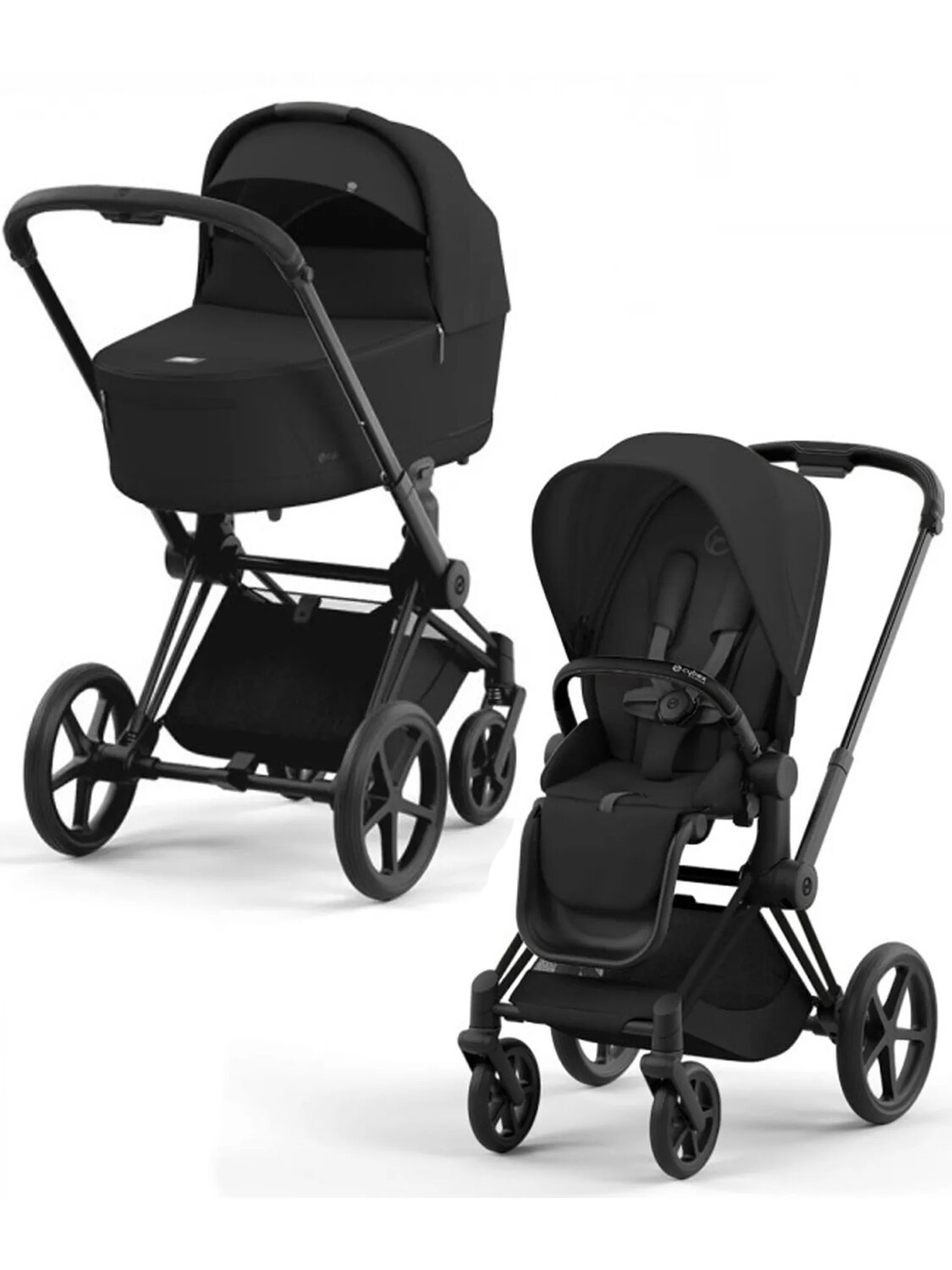 Коляска 2 в 1 Cybex Priam IV Sepia Black/Matt Black 523001693