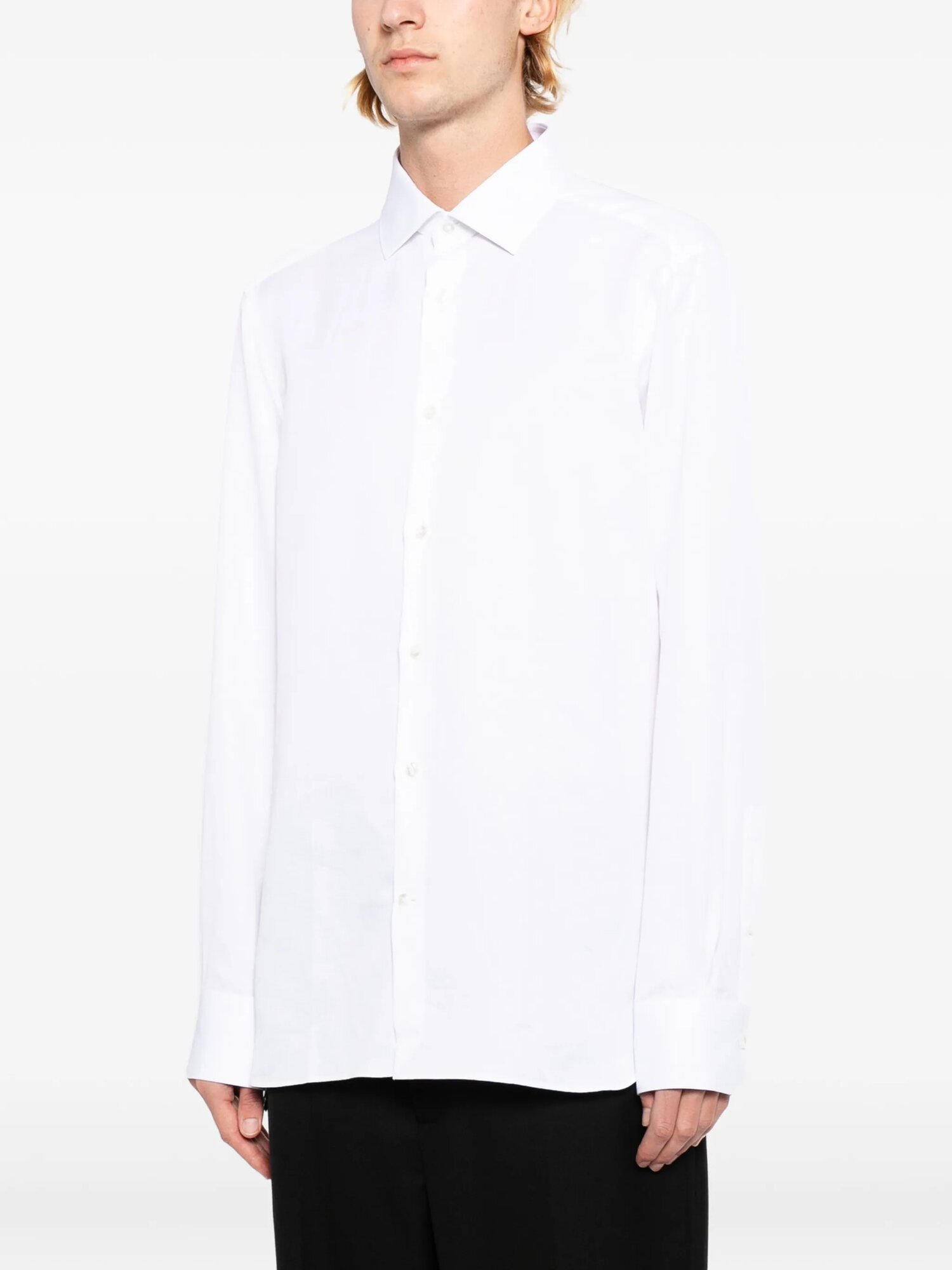 Рубашка Ermenegildo Zegna Buttoned shirt, размер 54, белый — фото 1