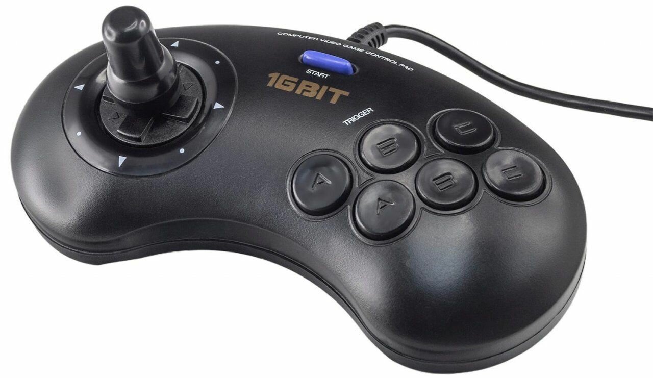 Геймпад проводной Arcade Max Retro Genesis Controller 16 bit