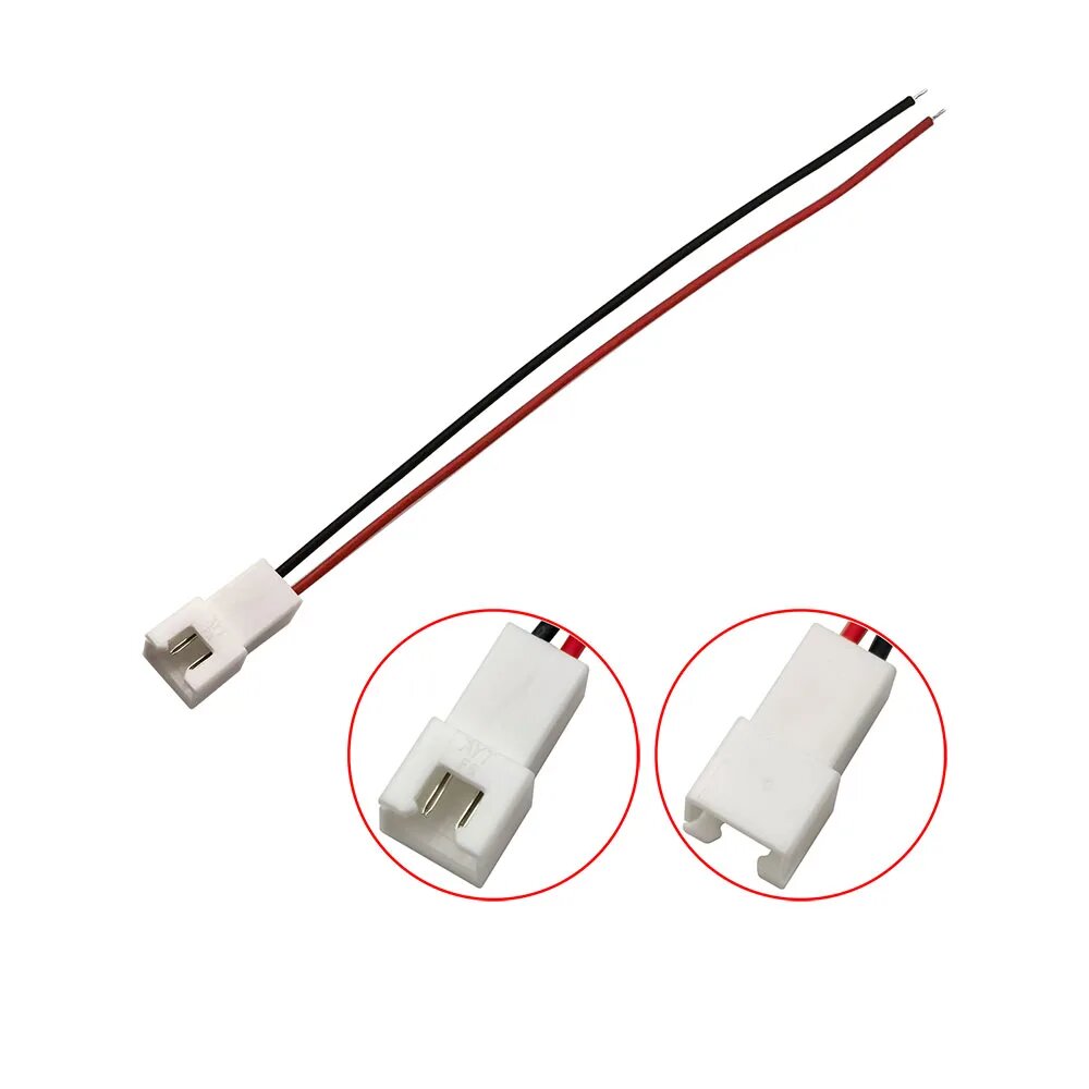 JST XH2.54 2Pin соединитель 20см, 26AWG, 20шт, 2P-K