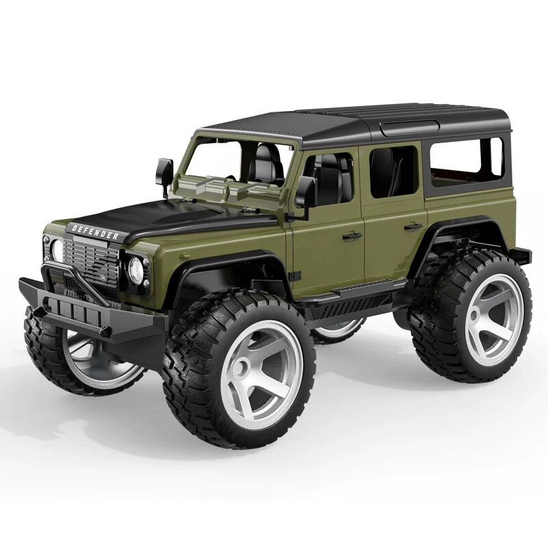 Double Eagle Большой радиоуправляемый Land Rover Defender D110 внедорожная игрушка зеленая стандартная комплектация для