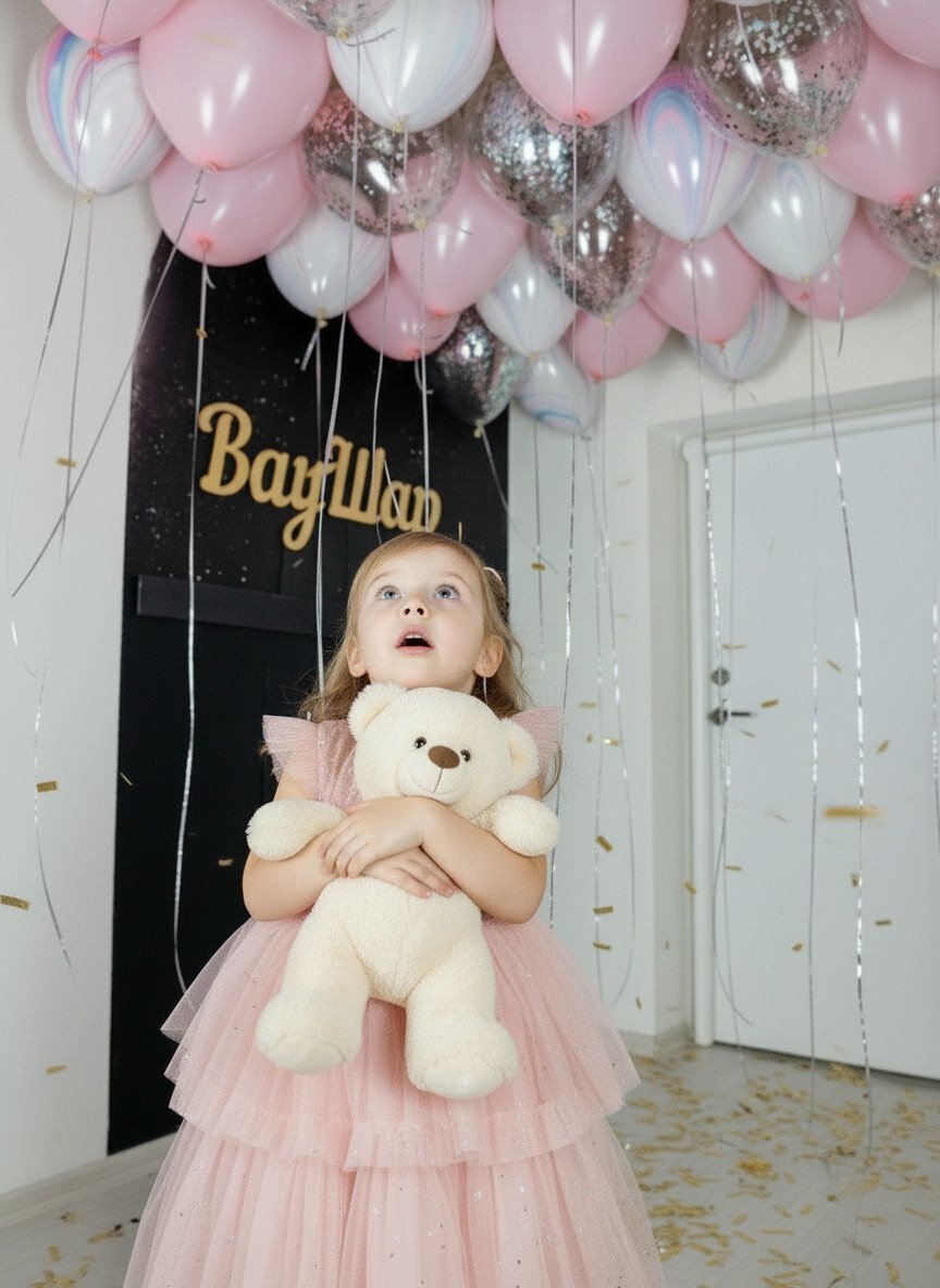 Набор гелиевых шаров, под потолок, 21 шт, серебряное конфетти, розовый, белый агат, уже надутые