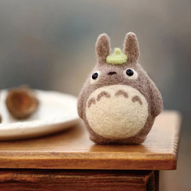 Игрушка для валяния в подарок "Аниме. Тоторо", 1шт/игрушка своими руками из шерсти/ набор для творчества и рукоделия для девочек