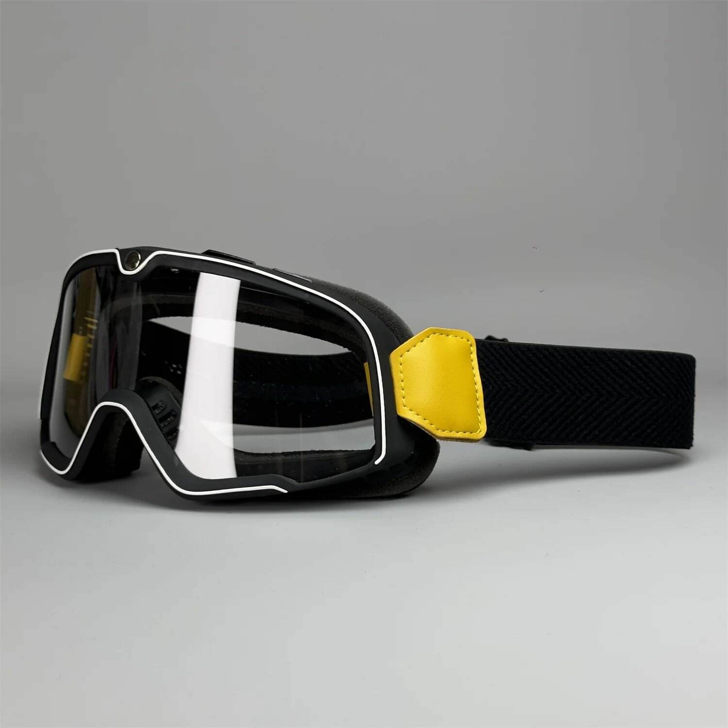 Ретро мотоочки и маска для шлема — унисекс очки для мотоциклиста, прозрачные и разноцветные линзы, один размер