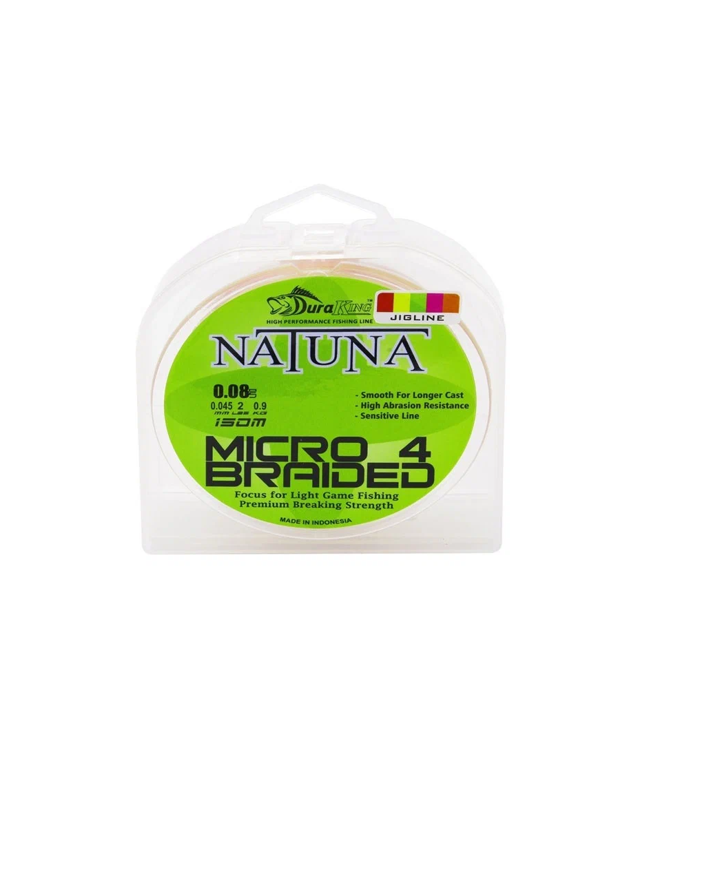Шнур DuraKing NATUNA MICRO 4X, 100 м, оливково-зеленый #0.4, 0,10 мм, 13lbs