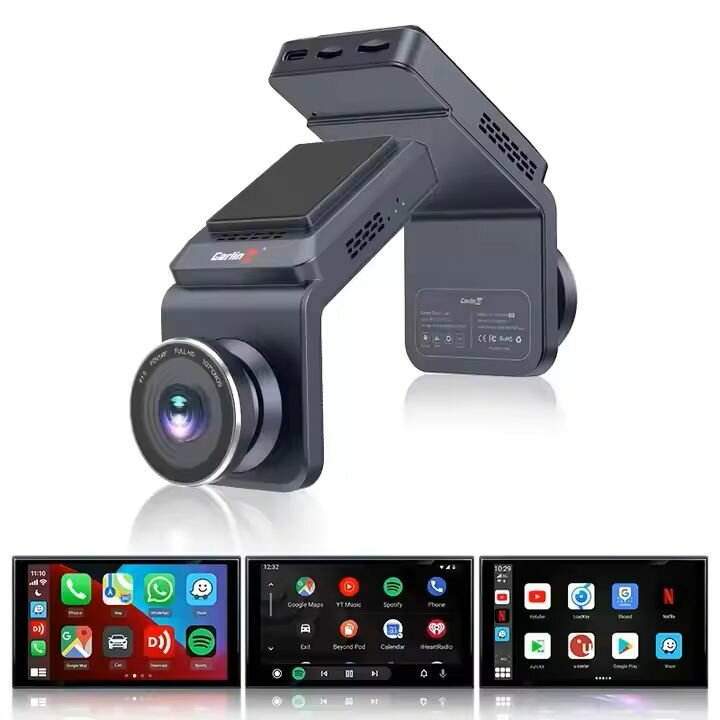 Carlinkit TBox AR Android 13.0 — беспроводной адаптер CarPlay/Android Auto и видеорегистратор 1080P (148°) для штатного ГУ