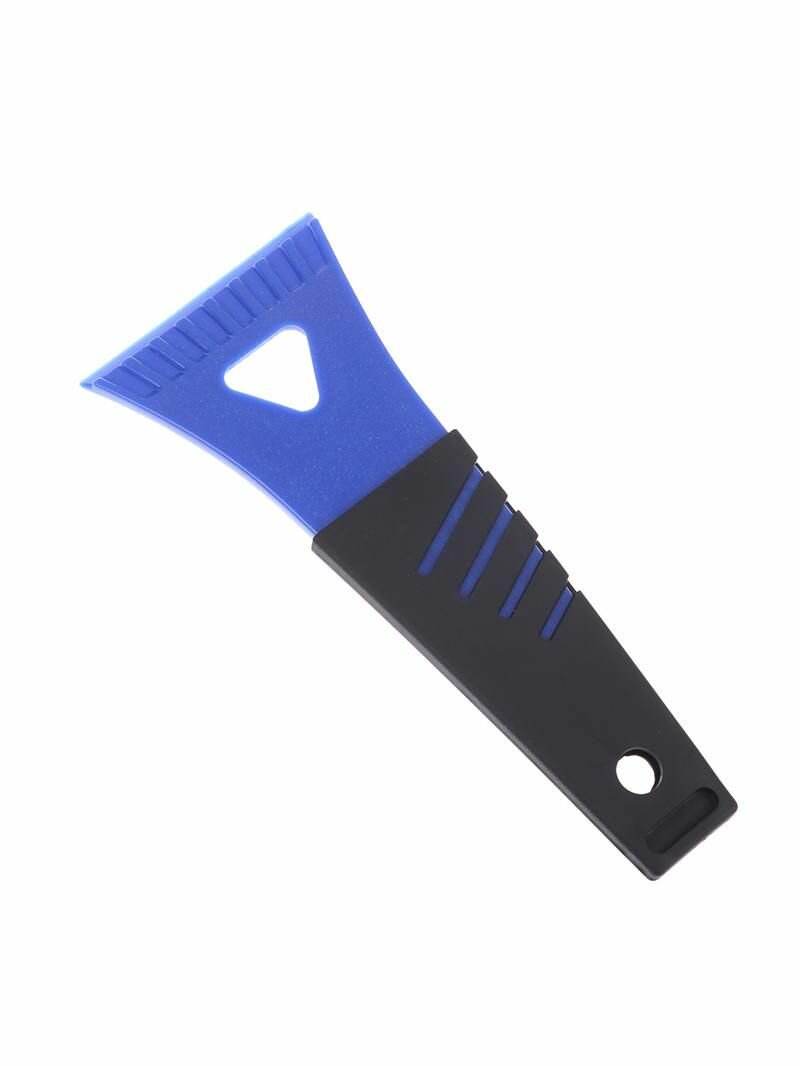 Автомобильный скребок для льда около 18×7,3 см (PP/PVC), для лобового стекла, зеркал и очистки снега — компактный инструмент