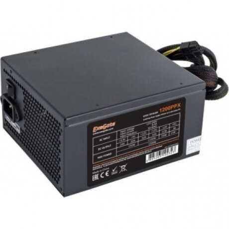 Блок питания ExeGate 1200W ATX-1200PPX RTL (EX258920RUS) Black
