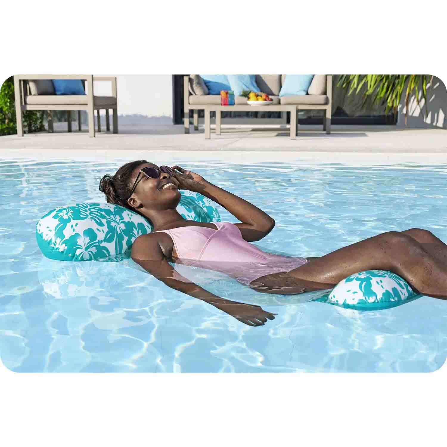 Надувной матрас-шезлонг для плавания 140х87см "Catching Rays", до 100кг Bestway (арт. 43839)