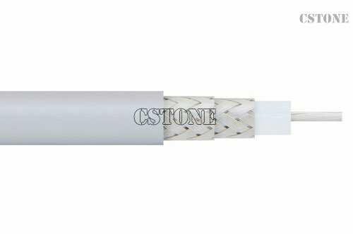 Гибкий RG188 коаксиальный кабель двойной экранированный с белый PTFE оболочка