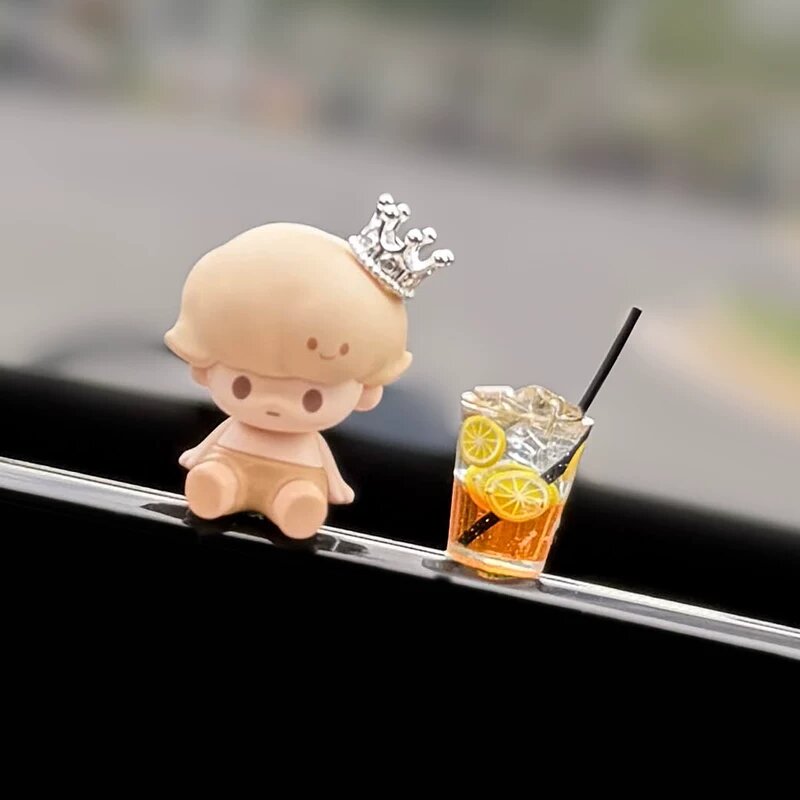 POP MART Dimoo Milk Tea автомобильная интерьерная декоративная фигурка набор для приборной панели, милый аксессуар для
