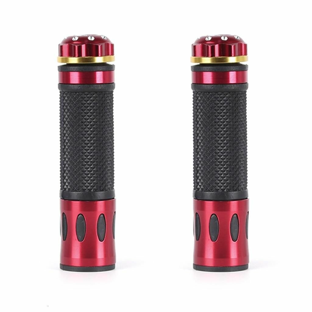 1 пара антискользящих ручек для электросамоката M365 1S, алюминиевый сплав, резина, красный