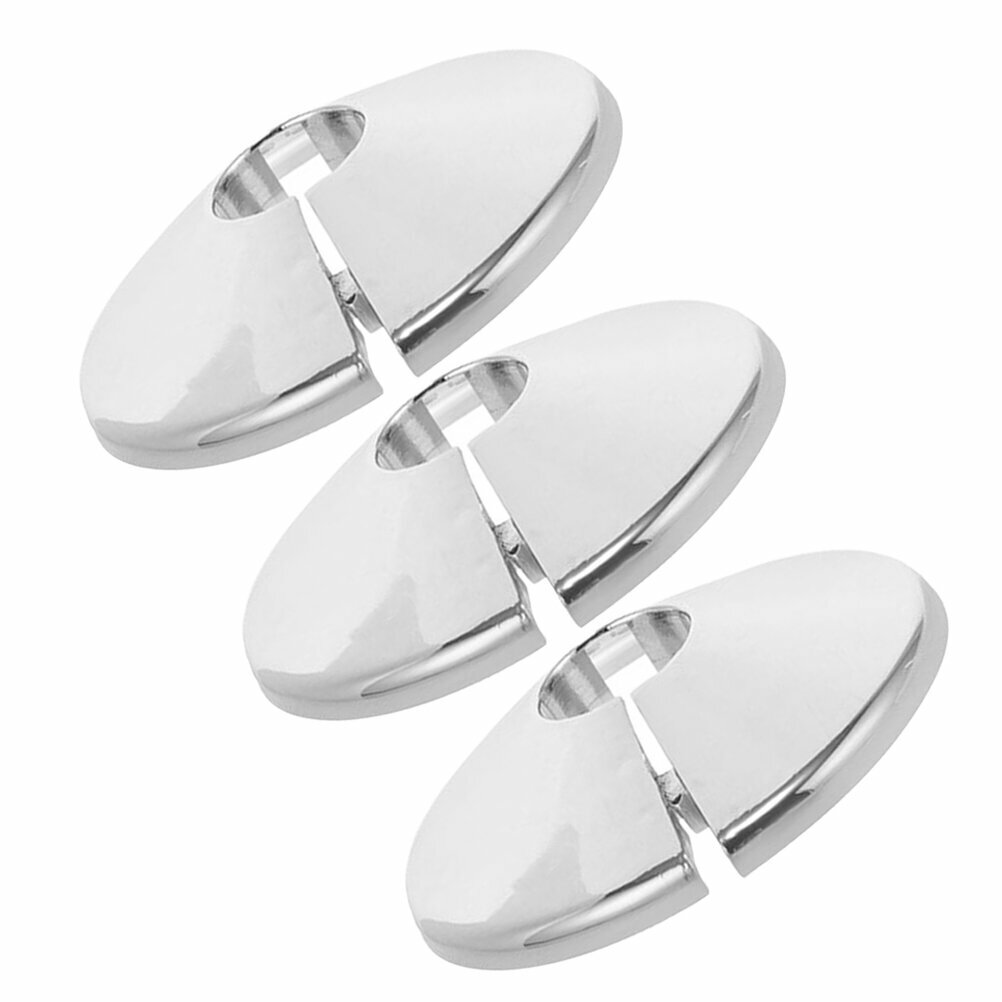 Декоративная заглушка для трехходового клапана, круглая насадка на кран с защелкой (15 мм, гальваническое покрытие)