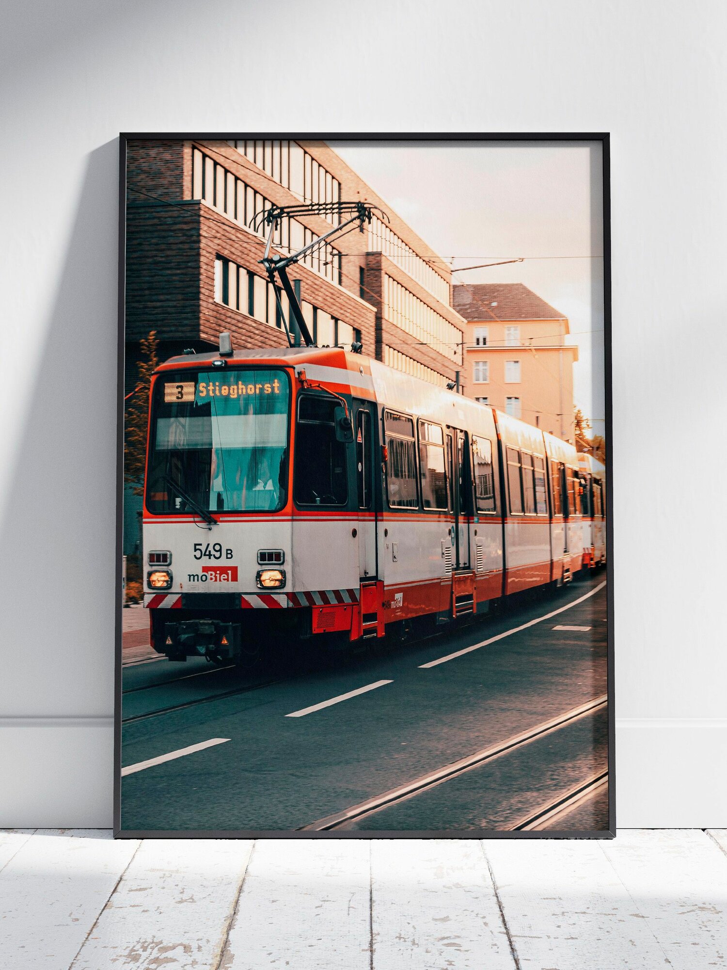 Плакат на стену для интерьера Транспорт и техника (Трамвай CRRC - CRRC Trams) - Постер по машине формата A4 (21x30 см)