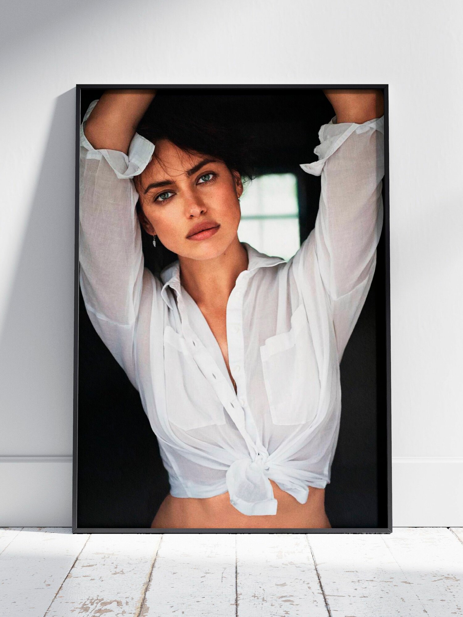 Плакат на стену для интерьера Ирина Шейк (Irina Shayk 3) - Постер по модели, бренду и моде формата A4 (21x30 см)