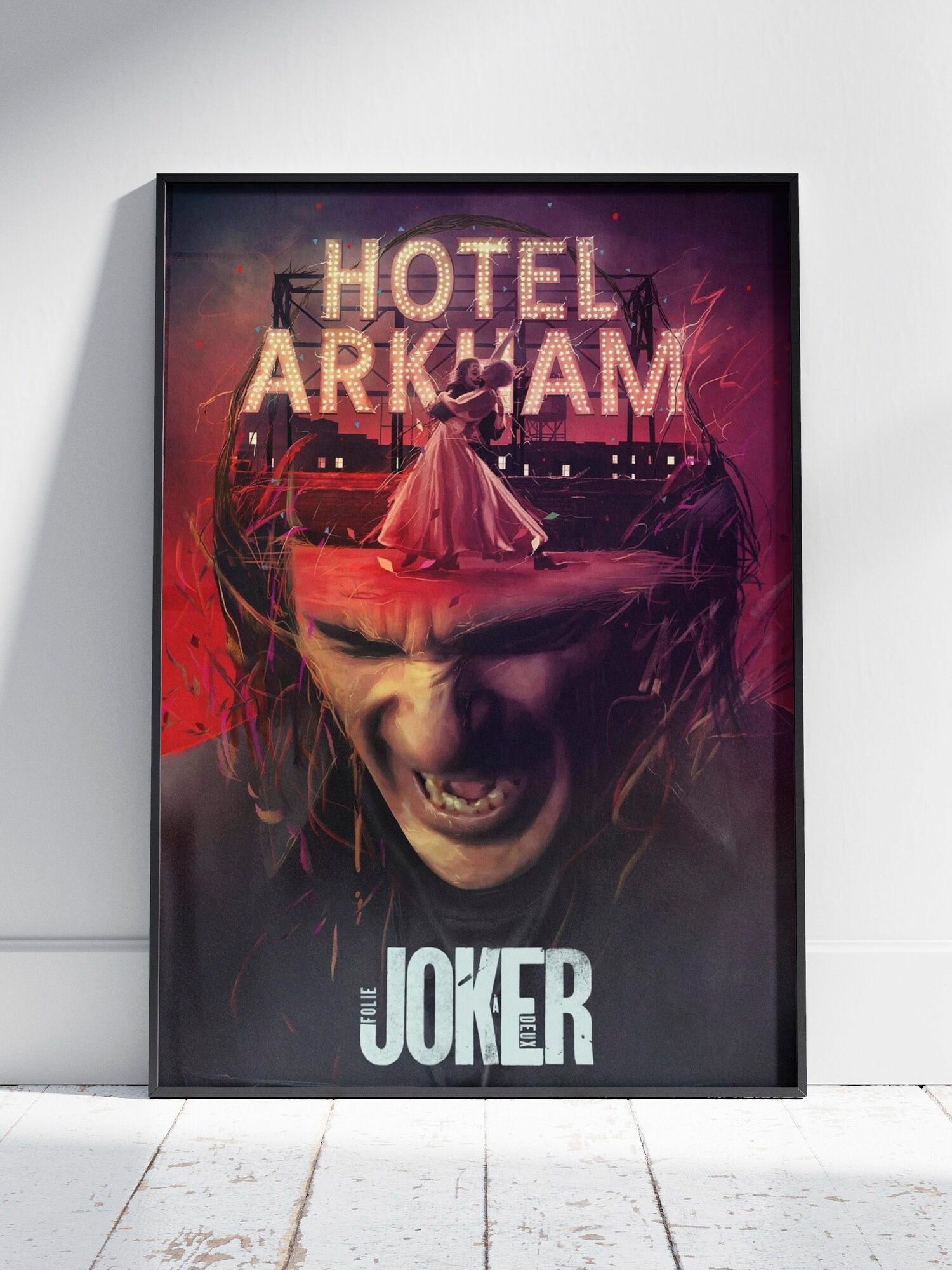 Плакат на стену для интерьера Joker 2019 (Джокер - безумие на двоих 12) - Постер по фильму и кино формата A4 (21x30 см)