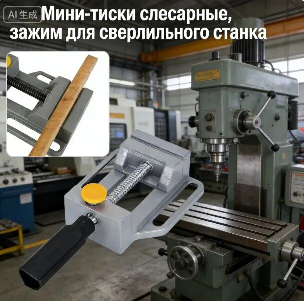 Тиски быстрозажимные для сверлильных стоек и станков
