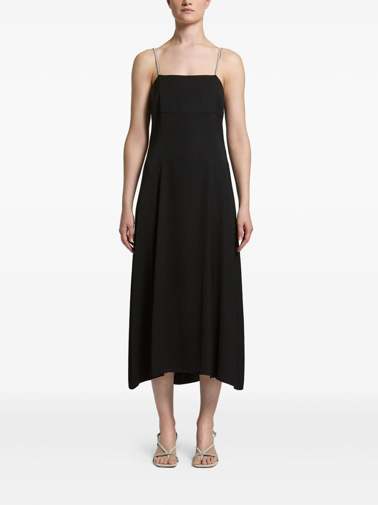 Платье Lurex-detail open-back midi dress
