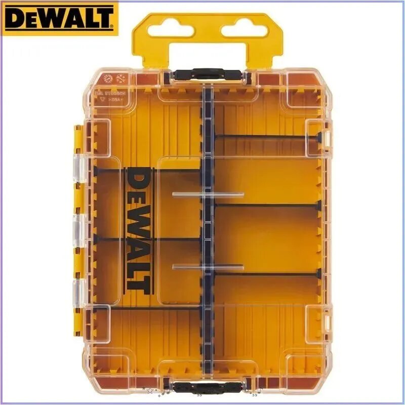Органайзер строительный DEWALT 6 см, 1 секц, 8 отд. для аксессуаров, пластиковый, желтый