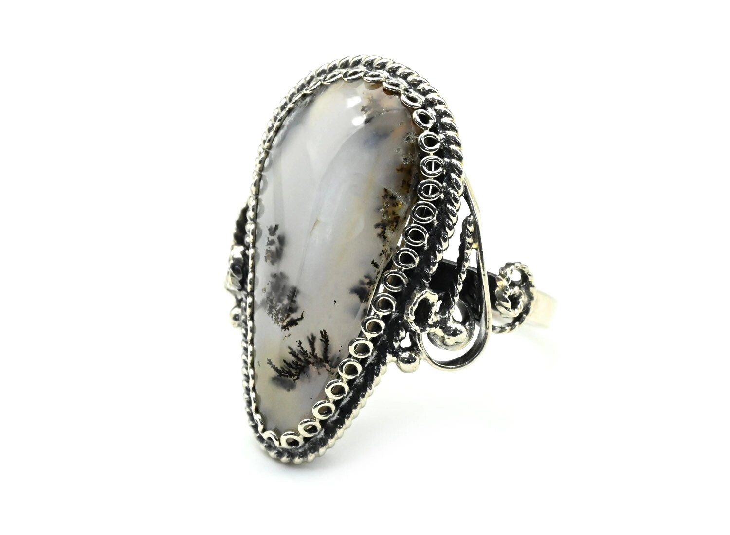 Кольцо, агат