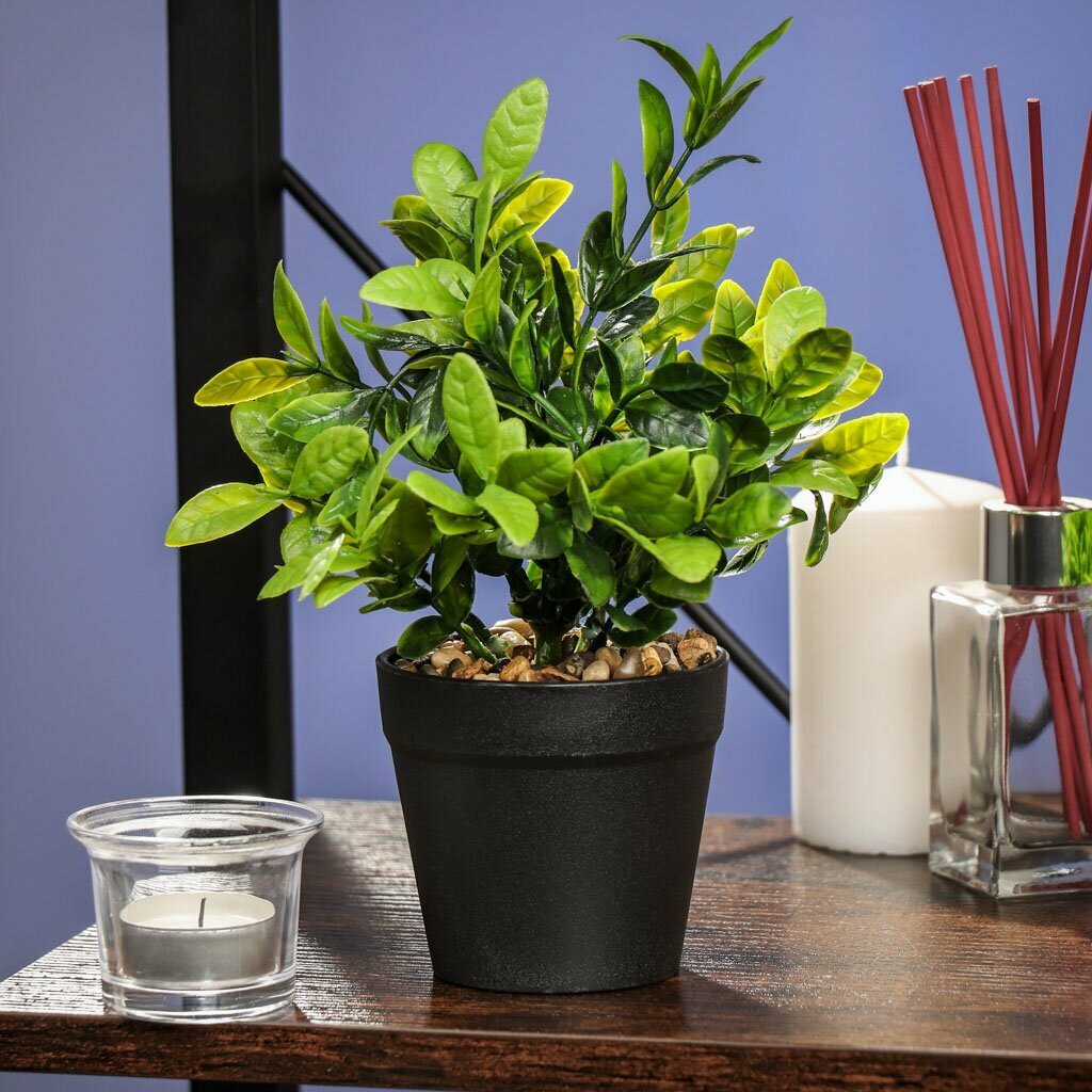 Искусственный декоративный цветок Трава в горшке 20 см, настольное растение для интерьера дома и офиса, модель Y4-3490