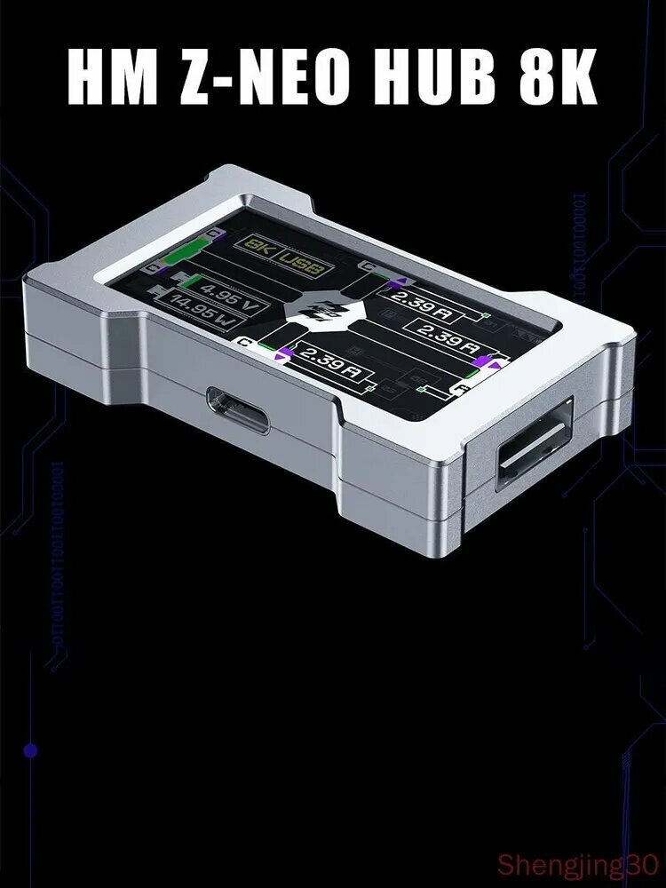 USB-концентратор / USB хаб HM Z-NEO HUB 8K, USB-хаб с многопоточным ускорителем для стабильной передачи данных и игр