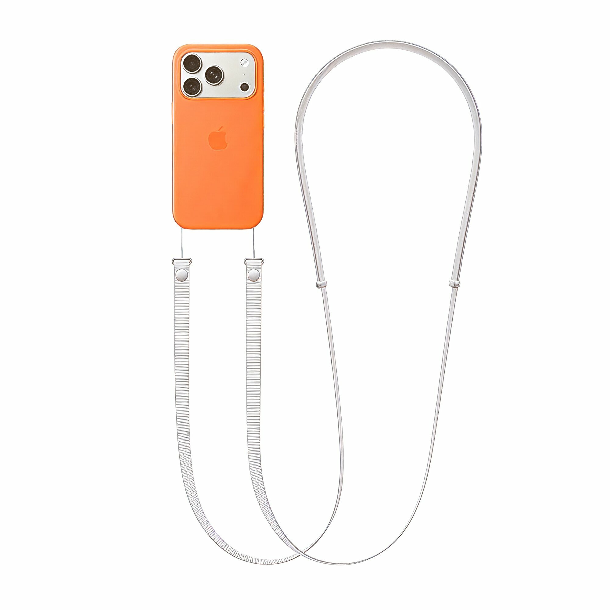 Ремешок Crossbody Strap Apple для iPhone 17/Pro/Max/Air, цвет Grey / Серый