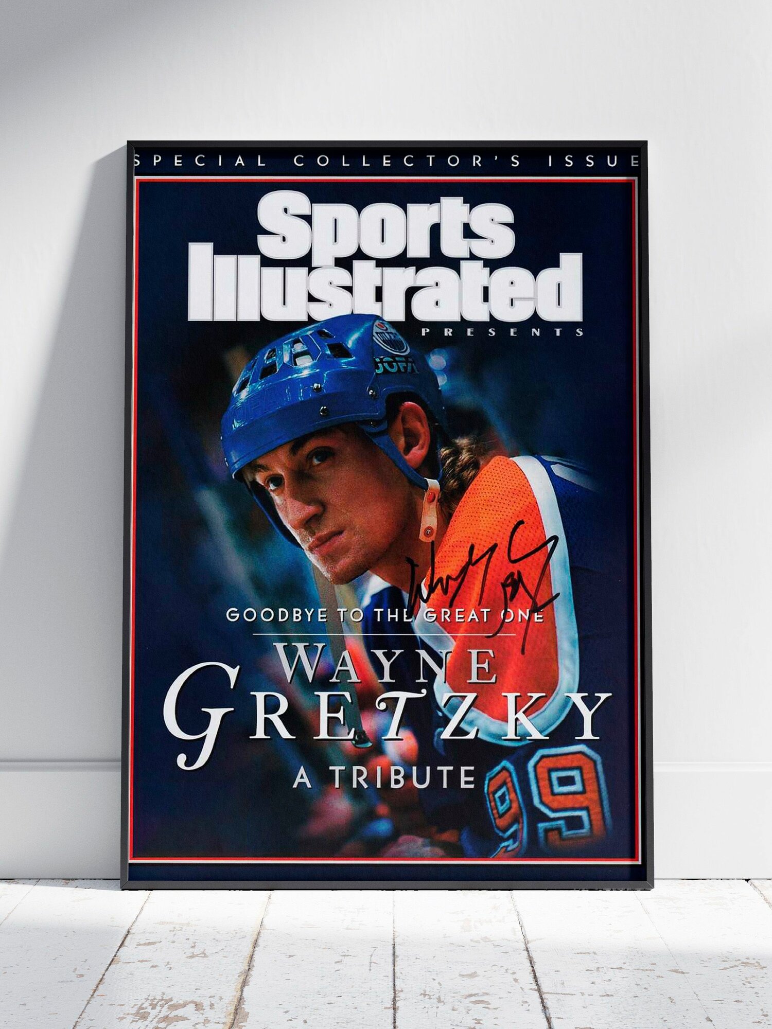 Плакат на стену для интерьера Легенды Хоккея (Уэйн Гретцки - Wayne Gretzky 5) - Постер по спорту и физической активности формата A4 (21x30 см)