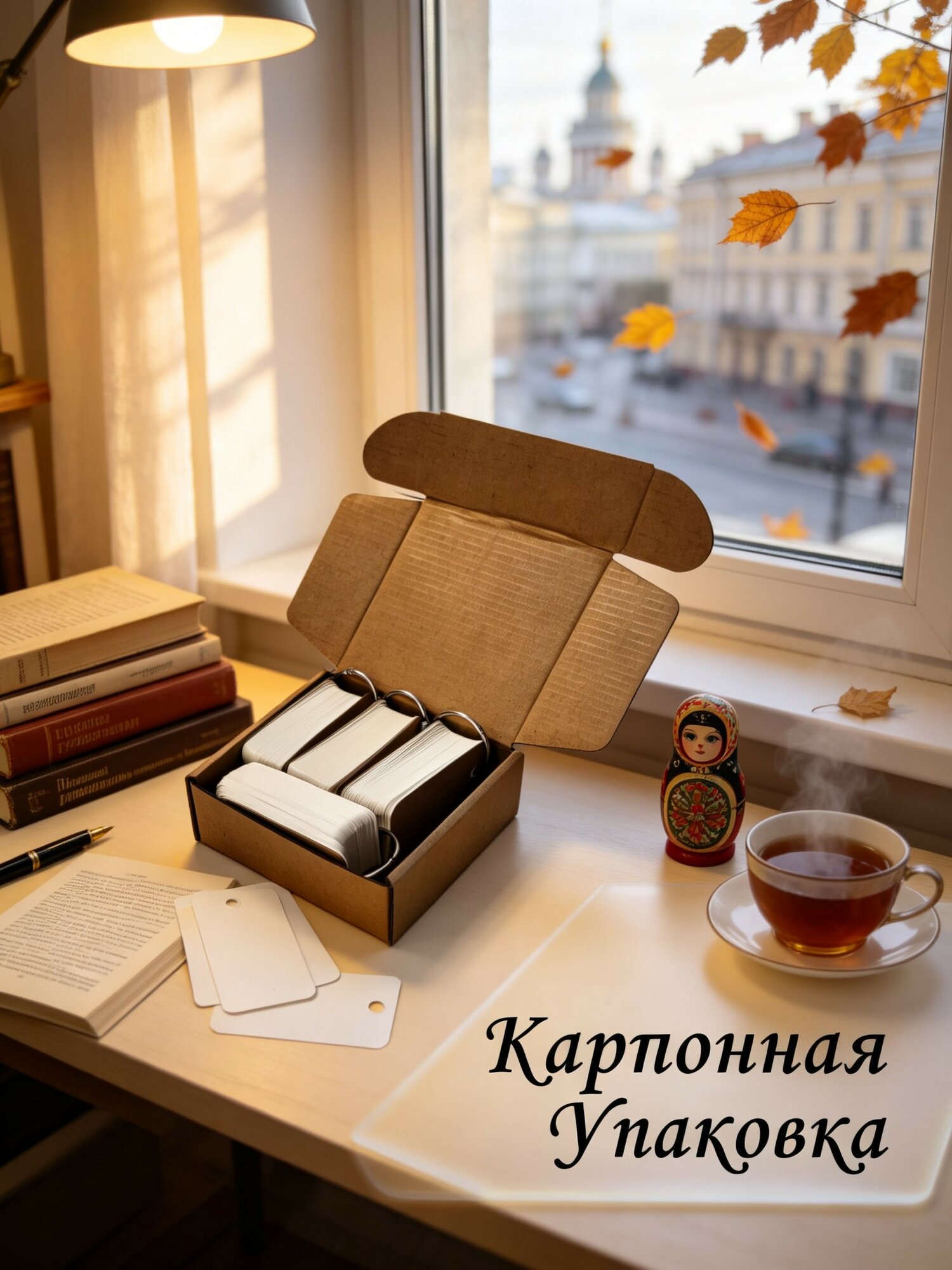 Флеш-карточки для изучения иностранных слов, терминов и формул, бумажные индексные на металлическом кольце, 4 комплекта по 95 штук для запоминания и повторения