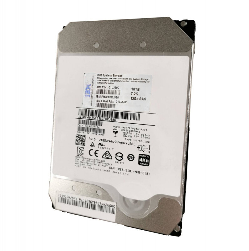 Жесткий диск IBM 01EJ990 10TB 7200 SAS 3,5" HDD
