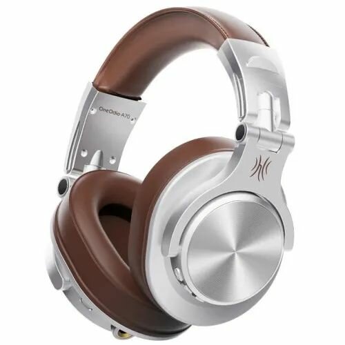 Наушники ONEODIO A70, Bluetooth/3.5 мм, мониторные, серебристый