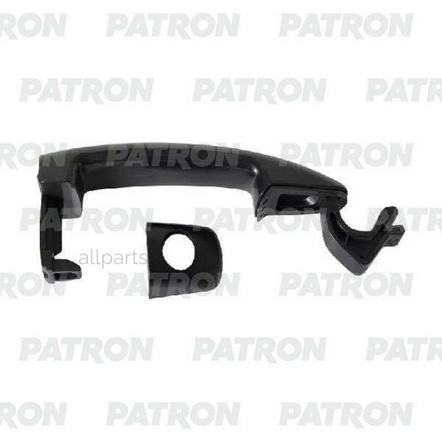 PATRON P20-0033L Ручка двери наружн передн лев с отв для замка CITROEN: Berlingo 08-18, C4 Picasso 04-13, Peugeot 207 06-12, 208 13- (текстурн черн)