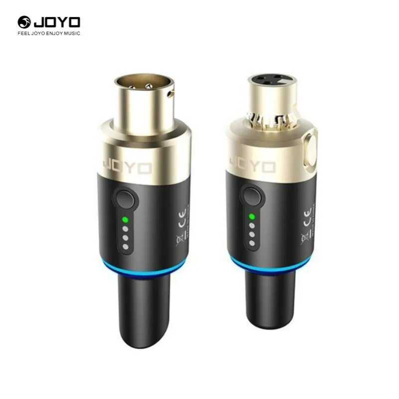 JOYO MW-1 Беспроводная микрофонная система Адаптер XLR 5,8 ГГц 4-канальный динамический микрофон