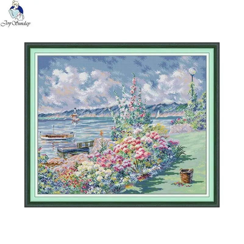Набор для вышивки крестом Joy Sunday Flower Coast 14CT