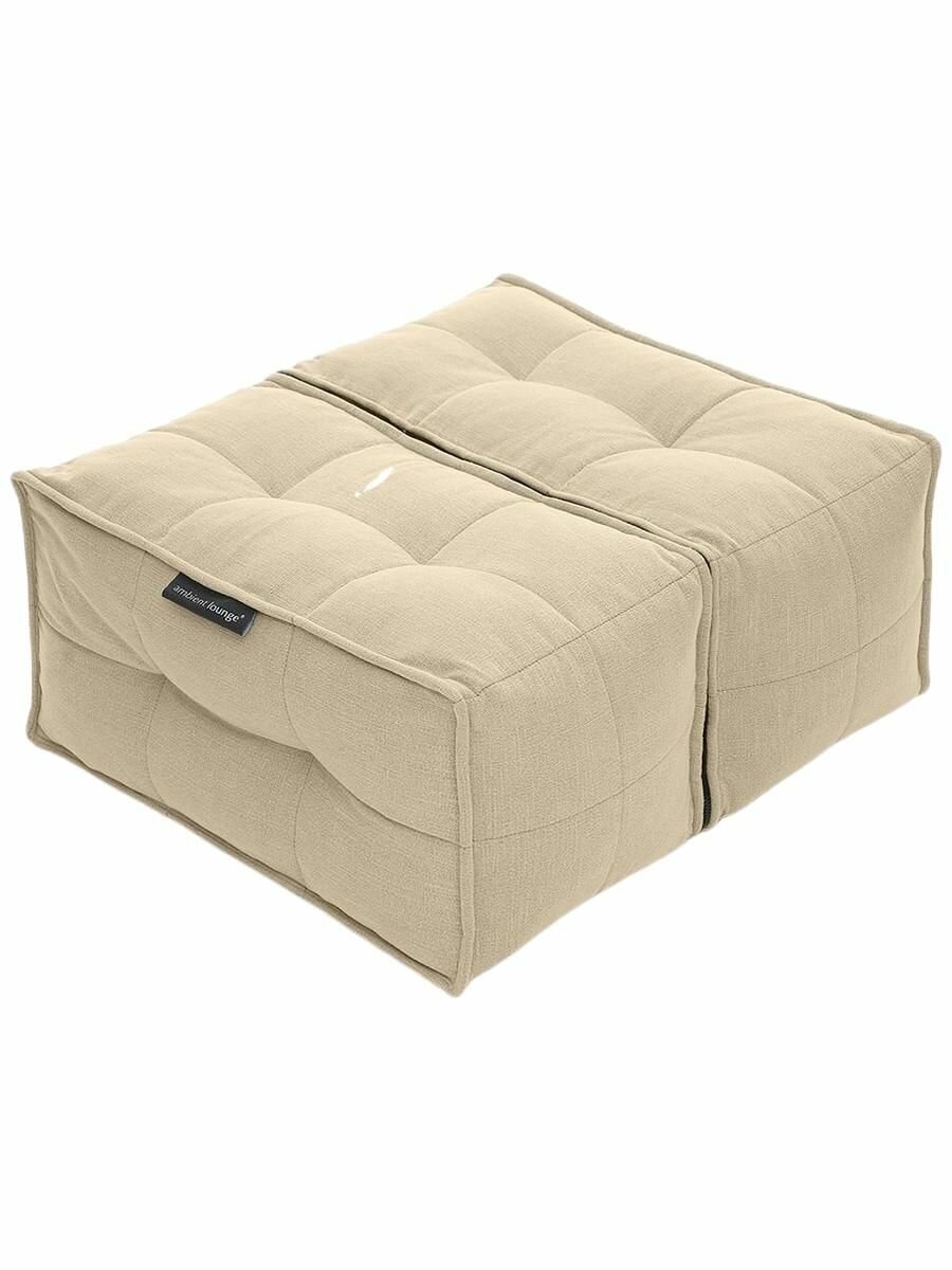 Оттоманка для ног к модульному дивану aLounge - Twin Ottoman - Eco Weave (шенилл, бежевый) - возможность собрать диван под свой размер