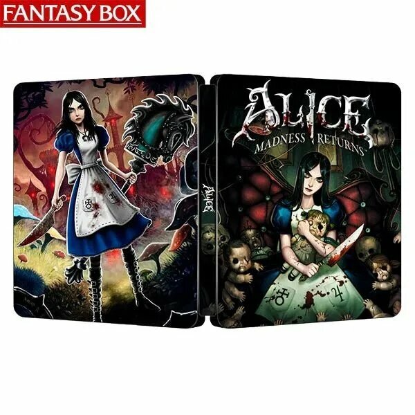 Alice Madness Returns Wonder Edition Steelbook FantasyBox(Только стальной корпус, без диска с игрой)