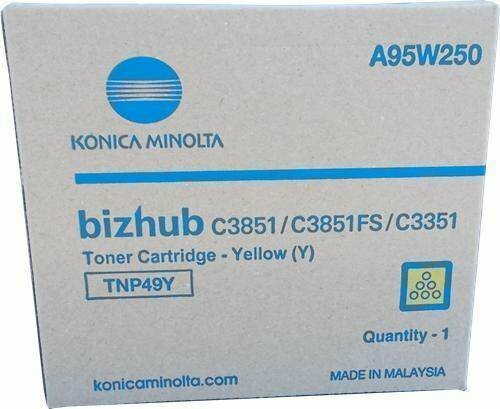Тонер-картридж Konica-Minolta TNP-49Y желтый A95W250