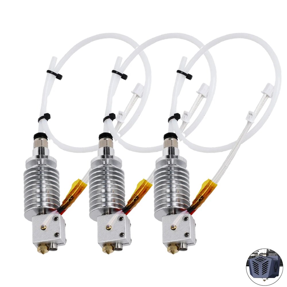 J-глава для ANYCUBIC Vyper, 3шт, 24V, 0.4 мм, Цвет: 3set VyperHotend