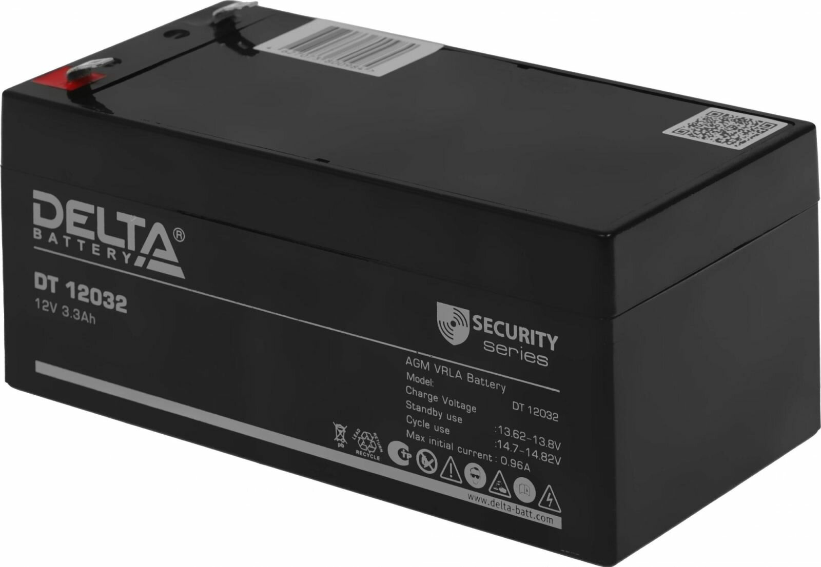 Батарея для ИБП DELTA свинцово-кислотная, 12 В, 3,3 Ач, 67х67х135 мм, (DT 12032)