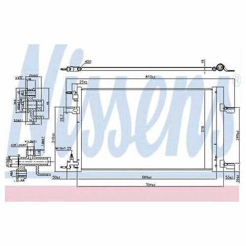 Радиатор кондиционера Nissens 940533 для Chevrolet Malibu; Opel Insignia
