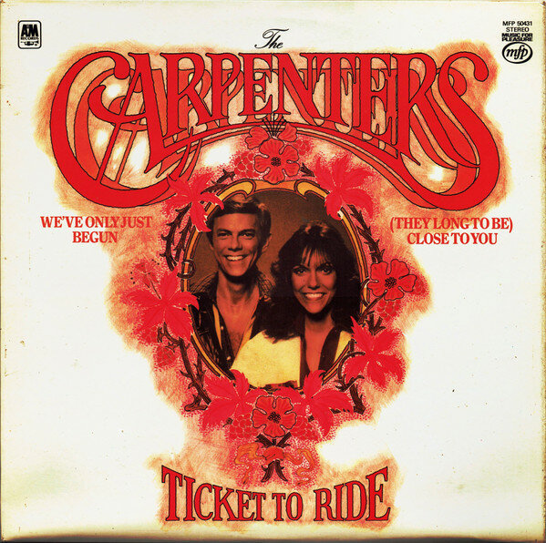CARРENTERS - Tic. et To Ride, NM/EX, (LP, UK, 1978г.) Винтажная Виниловая Пластинка